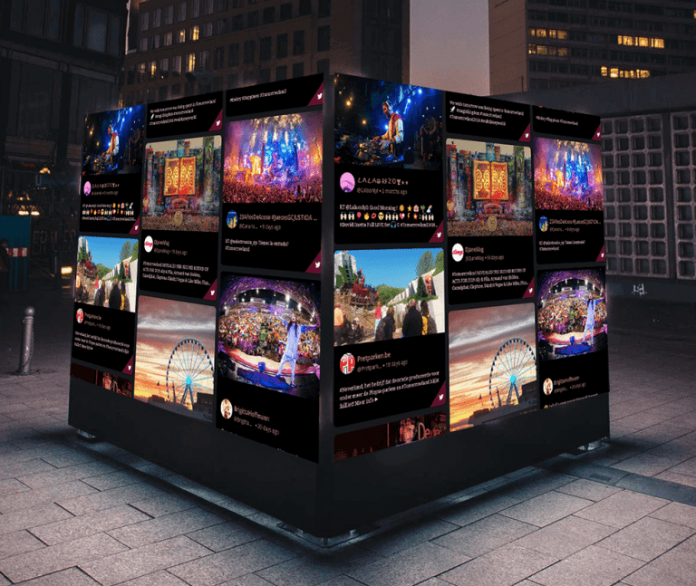 10 Innovative Display Screen Ideas For A Social Wall