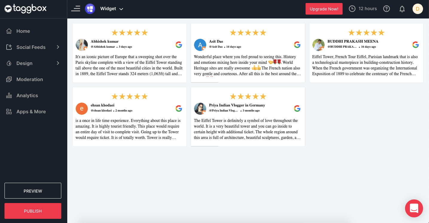 How To Embed Google Reviews On WordPress Website - Taggbox