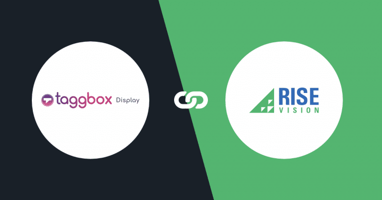 Social Wall in Digital Signage: Partnership Between Taggbox And Rise Vision