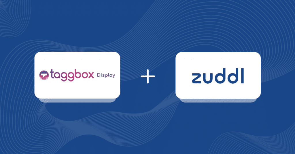 Taggbox Display Partners with Zuddl Virtual Event Platform