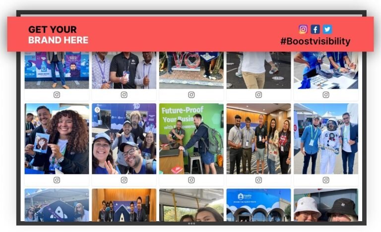 Ideas to Boost Sponsorship with Live Social Walls - Taggbox Blog