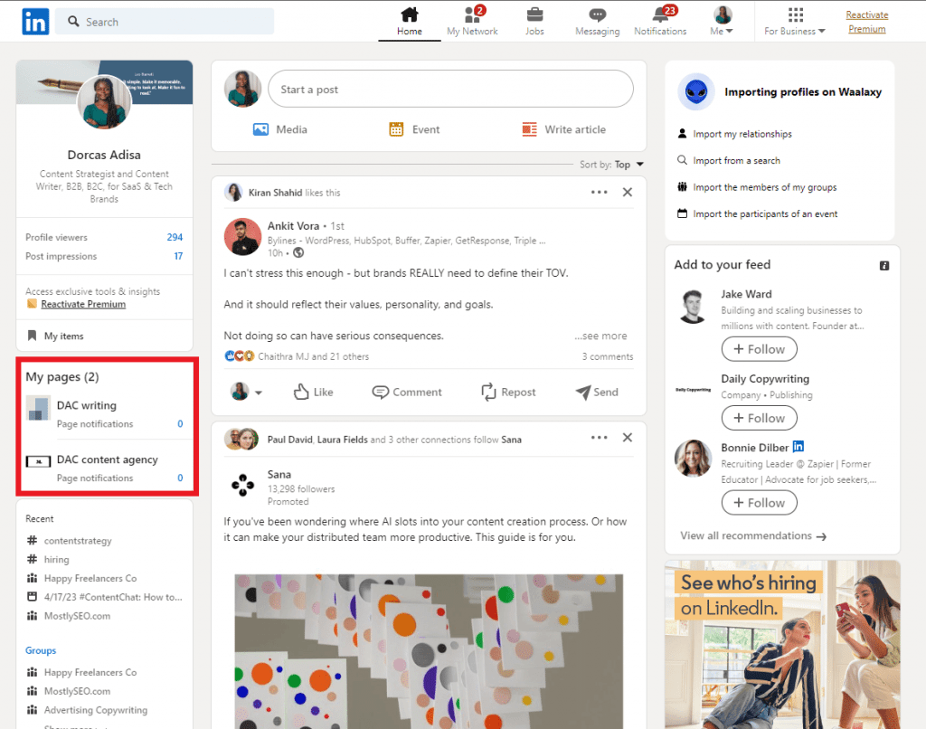 Como criar uma página corporativa no LinkedIn - 2025