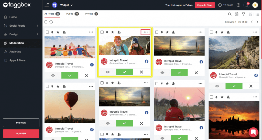 How to Delete a Post in your Taggbox Widget? - Taggbox Support