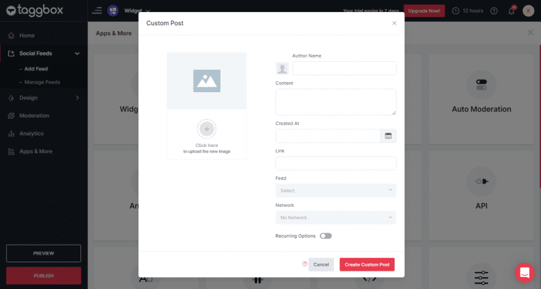 How to Create and Add Custom Posts in your Taggbox Widget? - Taggbox ...