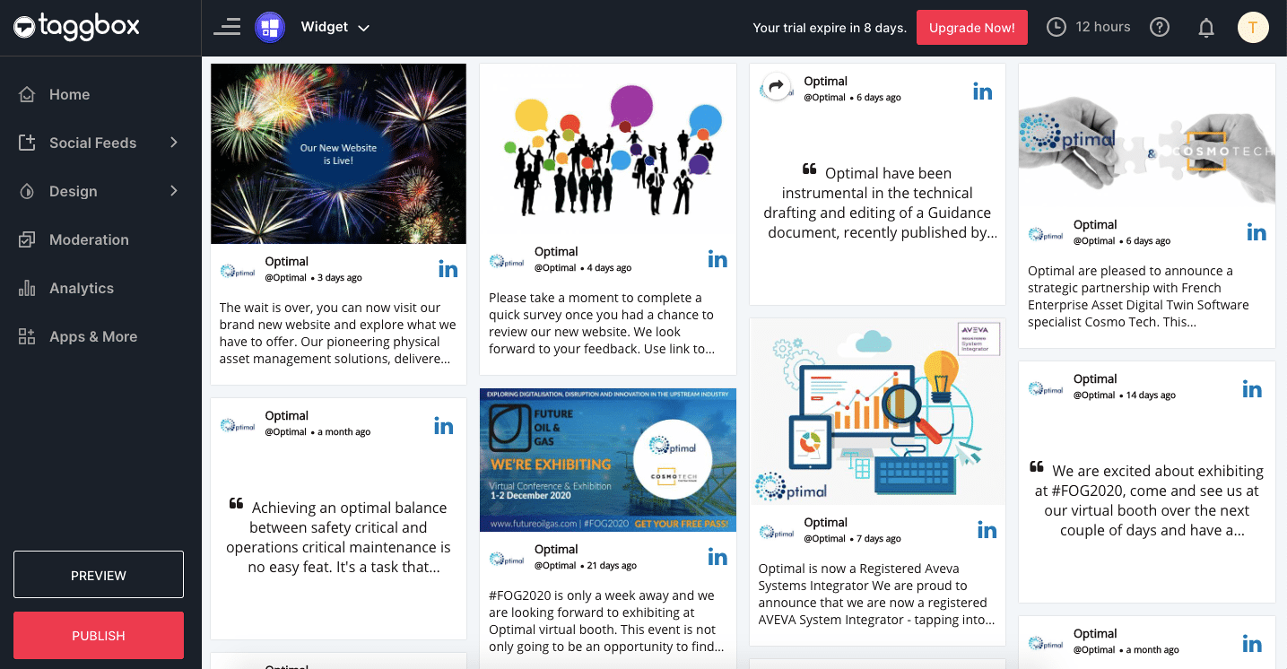 How To Embed Linkedin Feed On Wordpress Website Taggbox Support